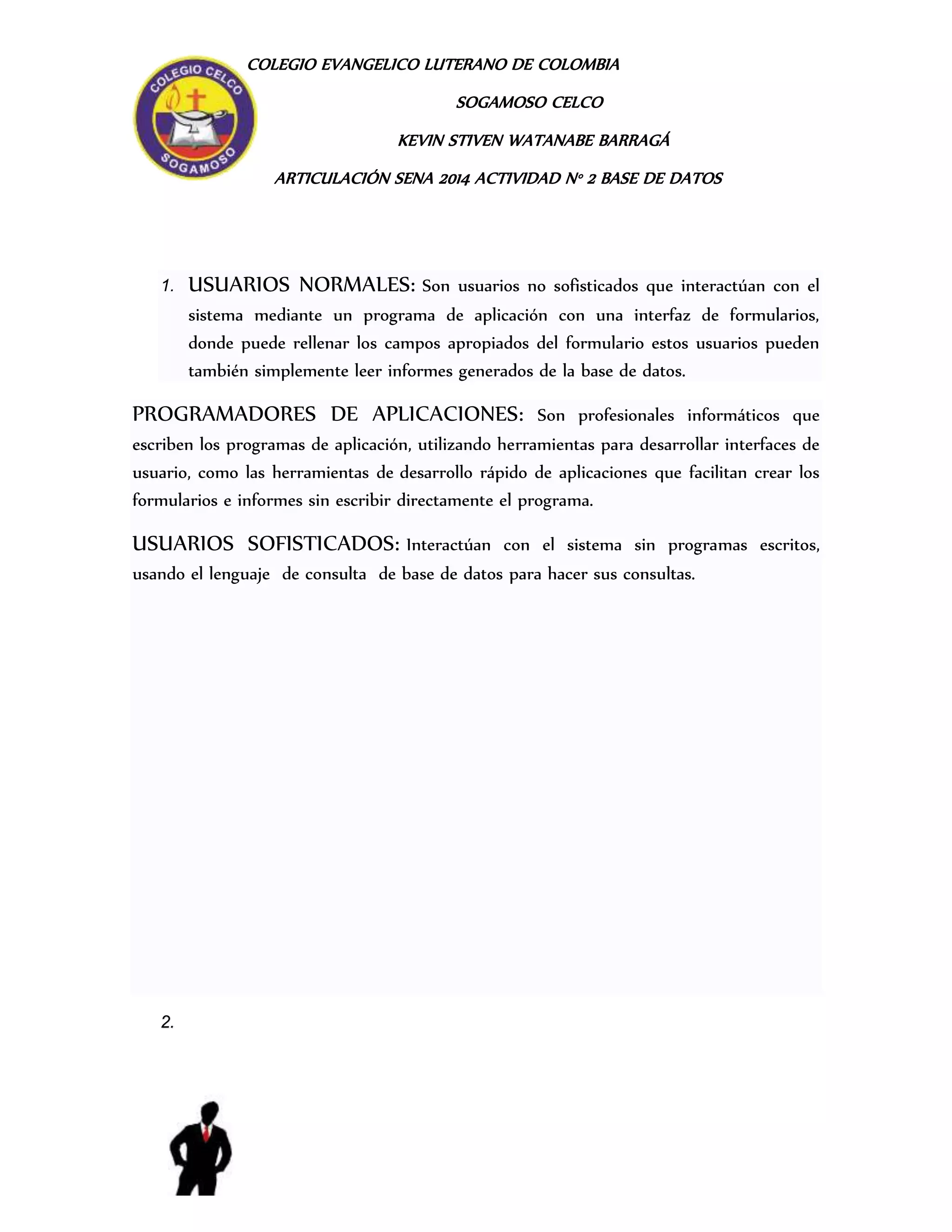 Base de datos dos kevin watanabe | PDF