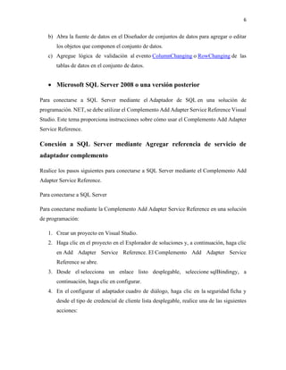 Base de Datos Desde Visual Basic 6.0 | PDF