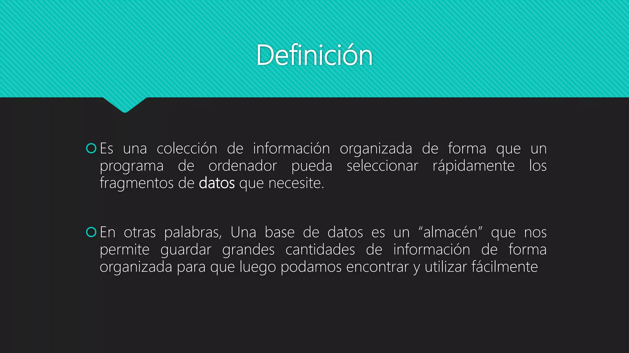 Base de datos ventajas y desventajas | PPTX