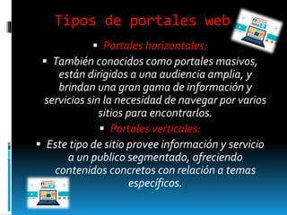 Base de datos y portales web | PPTX