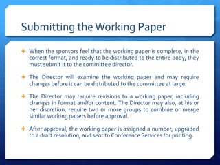 Base delegate course_position paper | PPTX | Politics