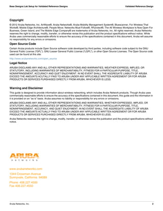 Base Designs Lab Setup for Validated Reference Design | PDF