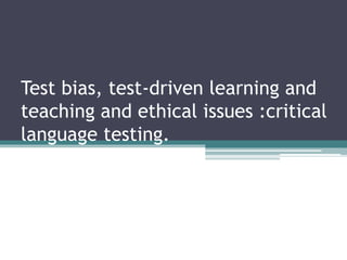 Based standard assessment | PPT