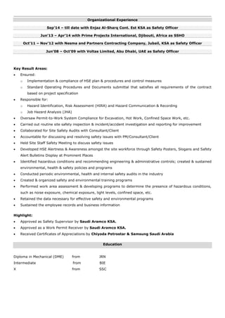 Baseer cv | PDF | Civil Engineering Industry | Industries