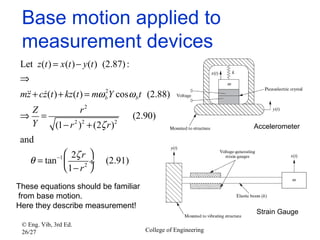 Base excitation of dynamic systems | PPT