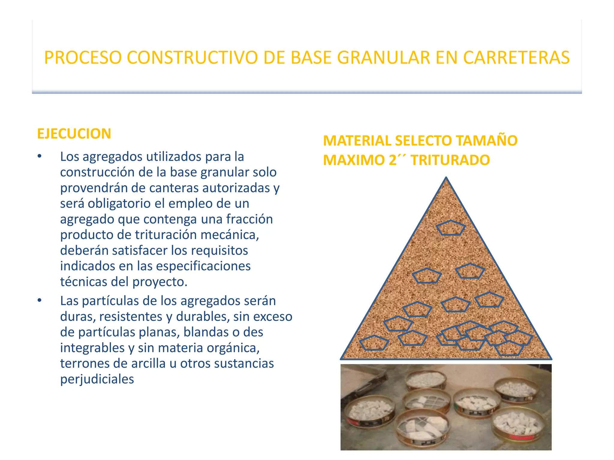 Base granular proceso constructivo | PDF