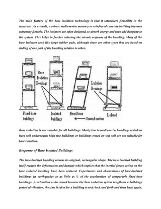 Base isolation | DOCX | Civil Engineering Industry | Industries