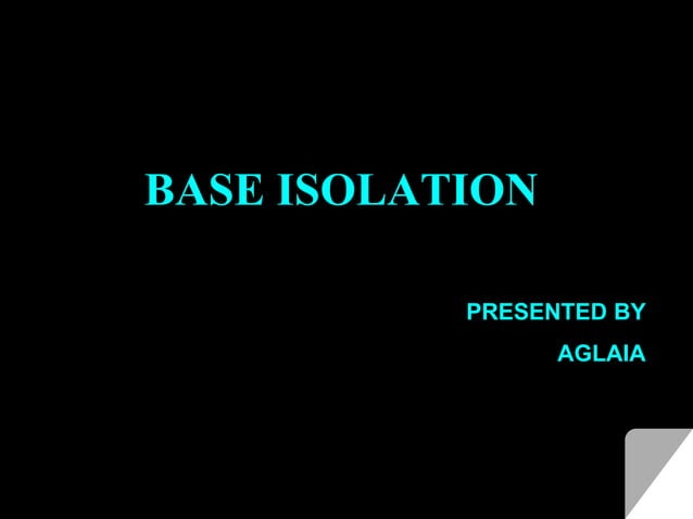 Base isolation | PPTX