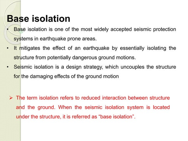 Base isolation earthquake resistance wooden house | PPTX | Civil ...