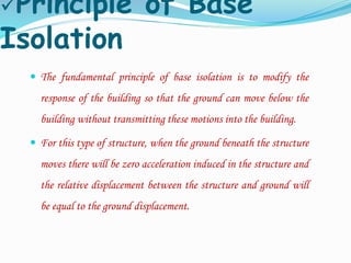 Base isolation Engineering | PPTX