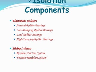 Base isolation Engineering | PPTX