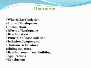 Base isolation Engineering | PPTX