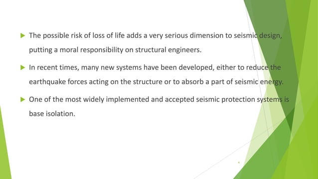 Base isolation case study PDF | PPTX