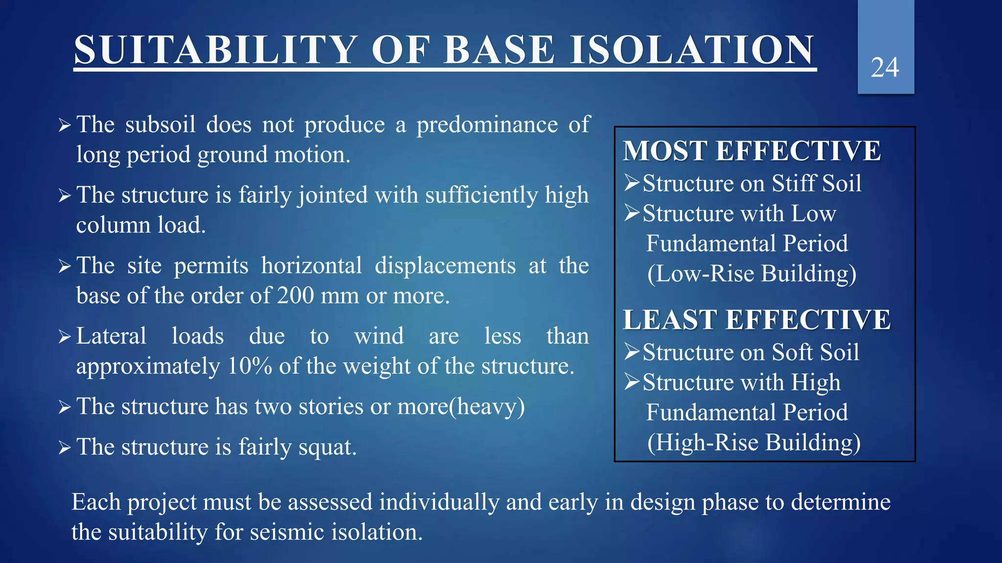Base isolation of structures | PPTX
