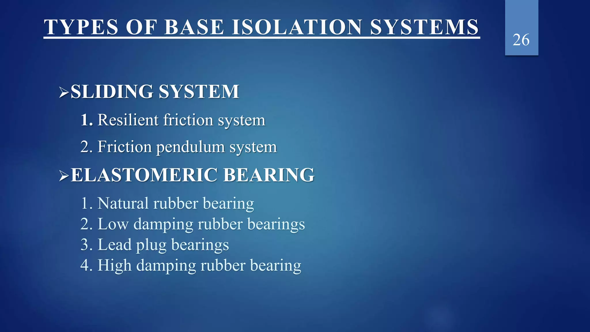 Base isolation of structures | PPTX