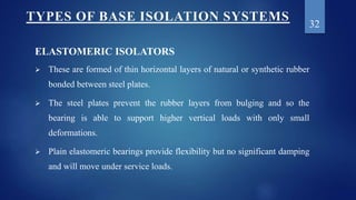 Base isolation of structures | PPTX
