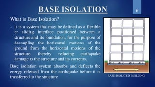 Base isolation of structures | PPTX