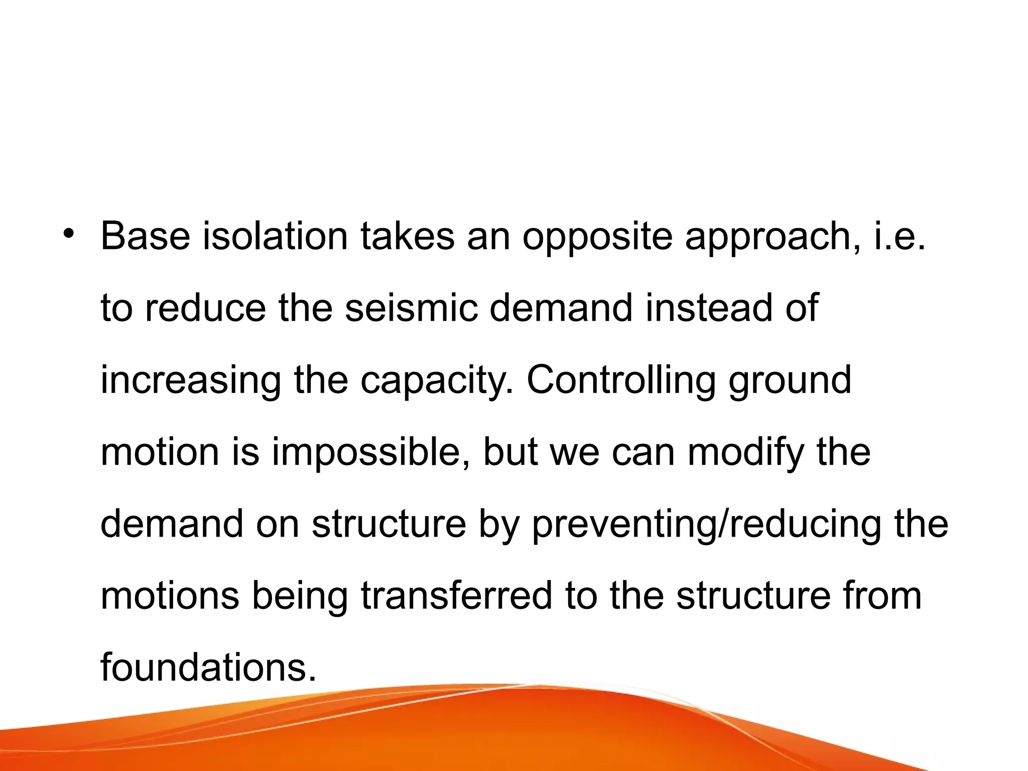 Base isolation techniques-Earthquake Engineering | PPT
