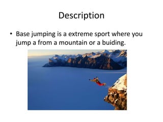 Base jumping | PPTX