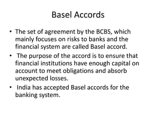 Basel accords | PPTX