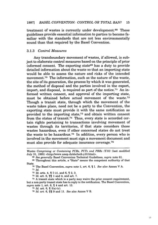 Basel convention on transboundary movement of hazardous wastes t | PDF
