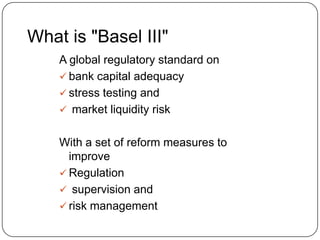 Basel iii Norms | PPTX