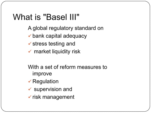 Basel iii Norms | PPTX