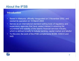 Basel iii impacts on ifsi and role of the ifsb by abdullah haron | PPT