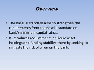 Basel iii ppt. | PPTX