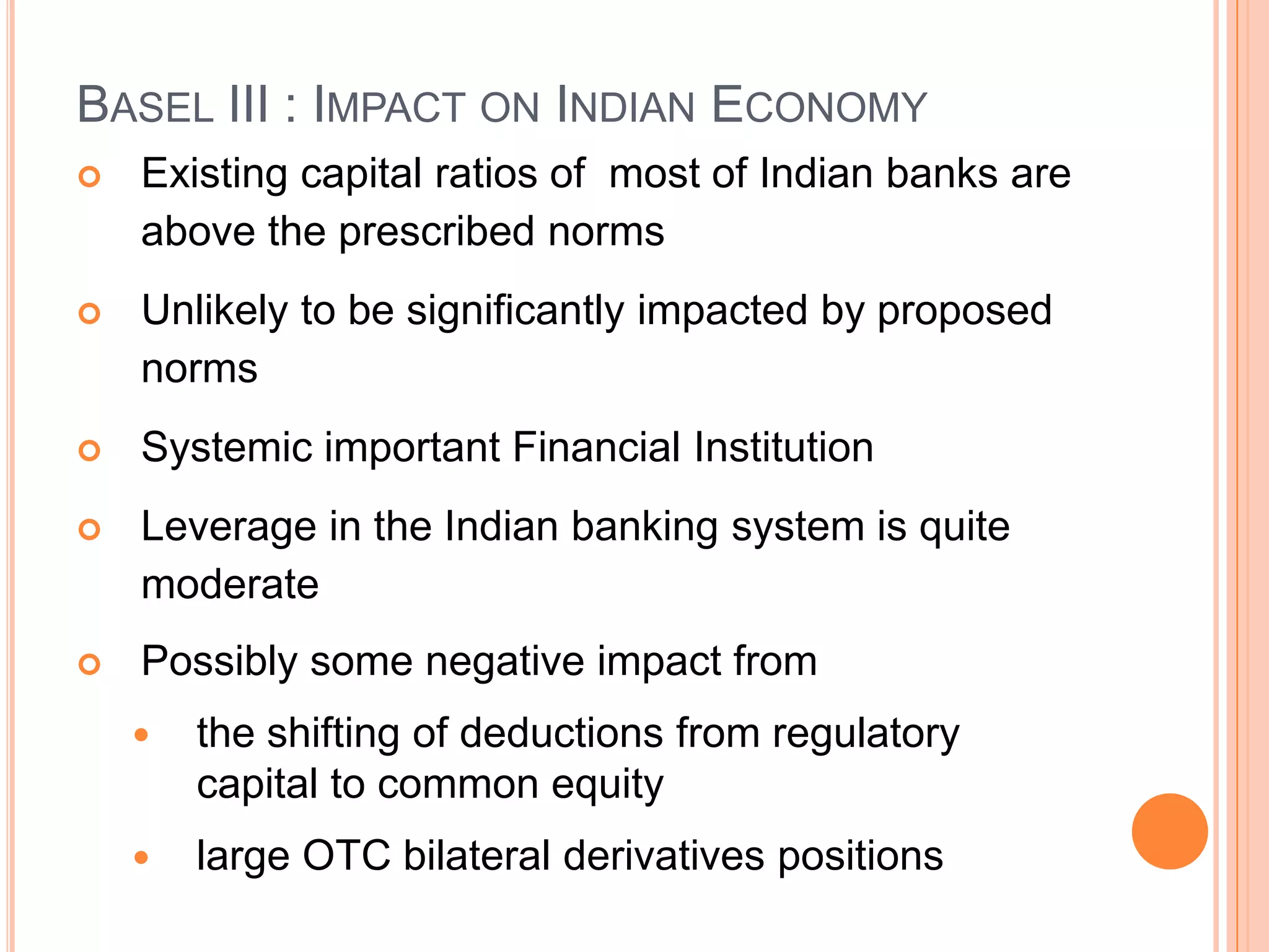 Research on Basel 3 :New paradigm of Risk Management | PPSX