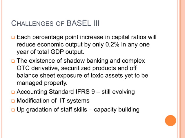 Research on Basel 3 :New paradigm of Risk Management | PPSX