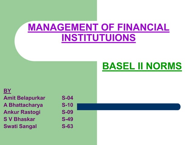 Basel ii norms.ppt