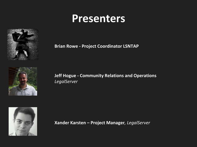 Legal Aid Tech Baseline 2016 | PPT