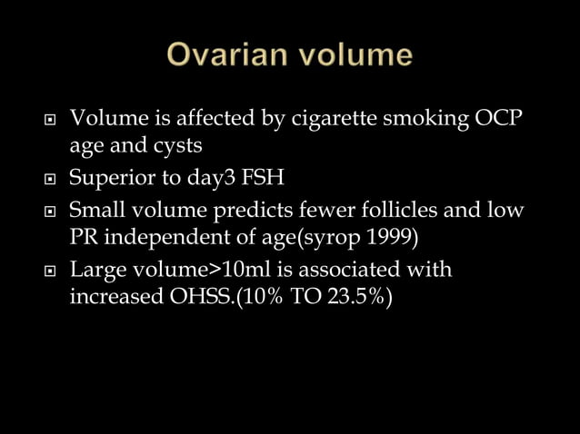 Baseline scan in infertility | PPT