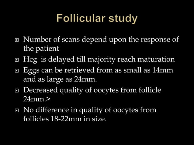 Baseline scan in infertility | PPT