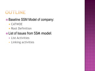 Baseline ssm model of company | PPT