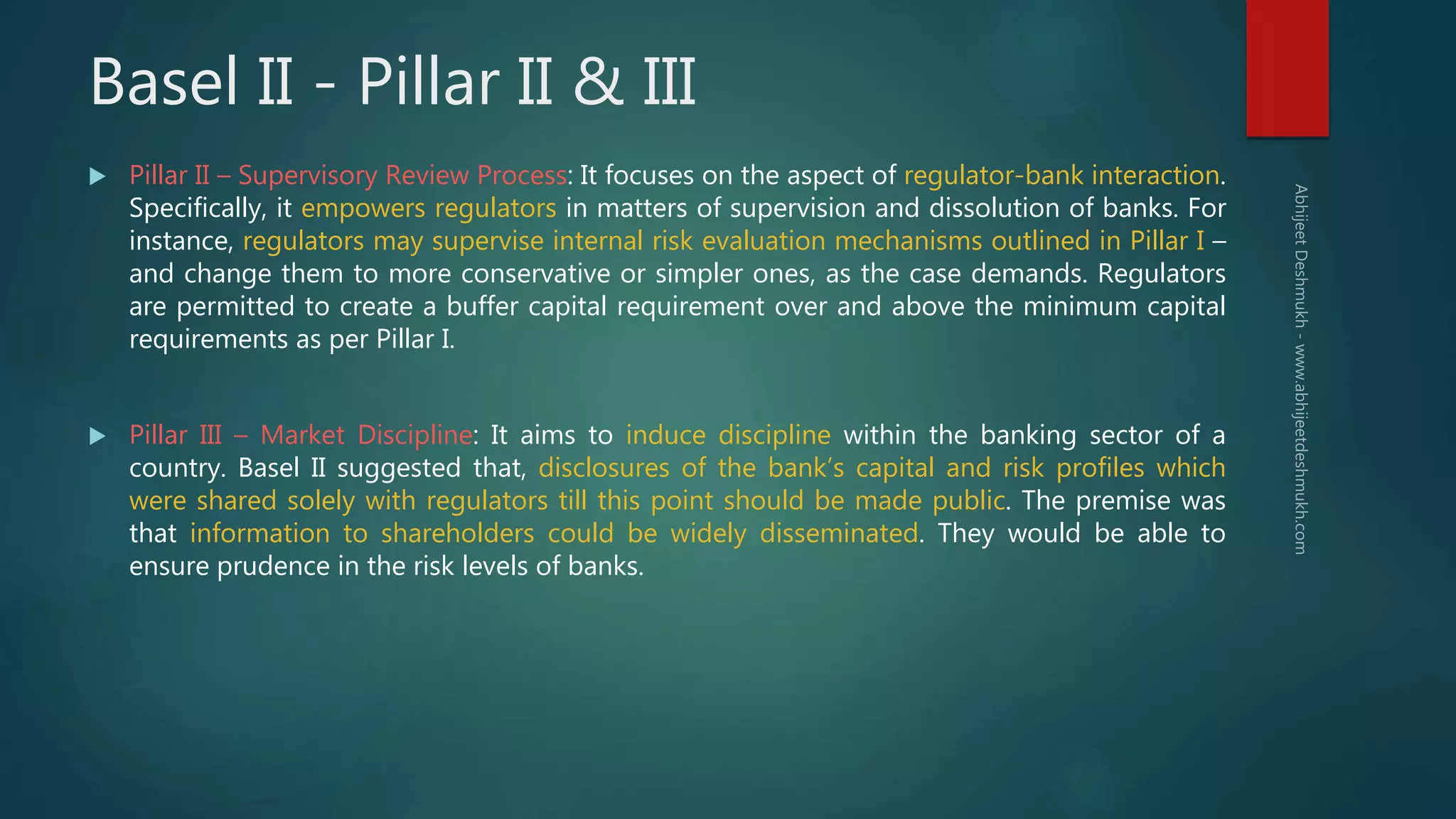 Basel norms I II III & Risk Management in Banks | PPTX