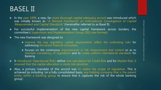 Basel norms I II III & Risk Management in Banks | PPTX
