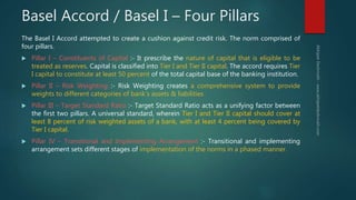 Basel norms I II III & Risk Management in Banks | PPTX