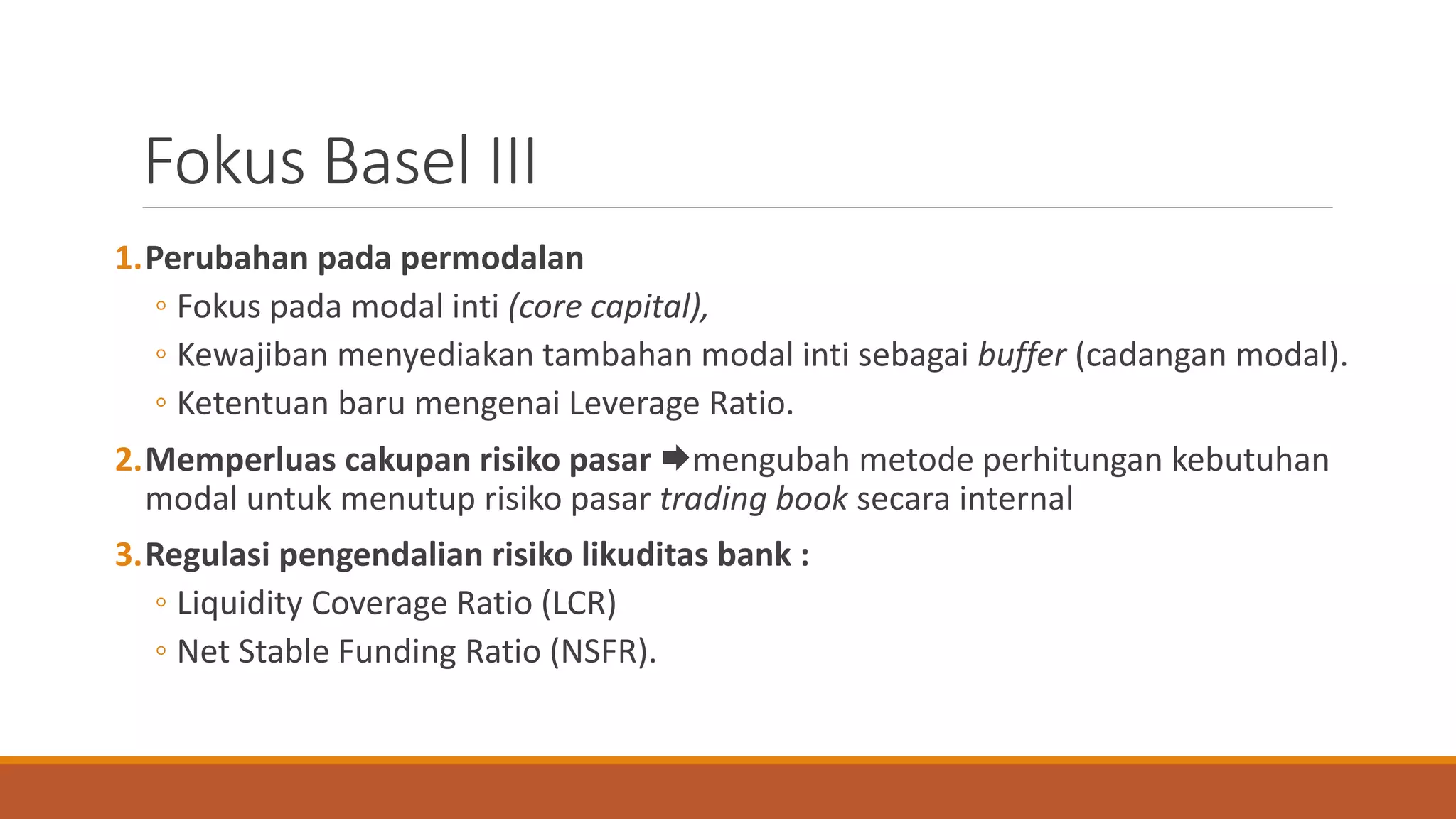 Basel dan Regulasi Manajemen Risiko | PPTX