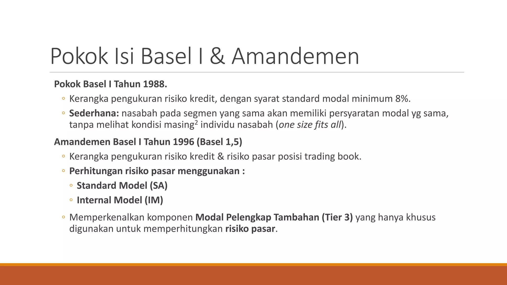 Basel dan Regulasi Manajemen Risiko | PPTX