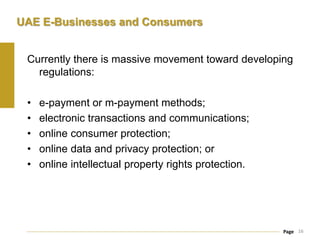 E-Commerce Legal Framework In The UAE | PDF