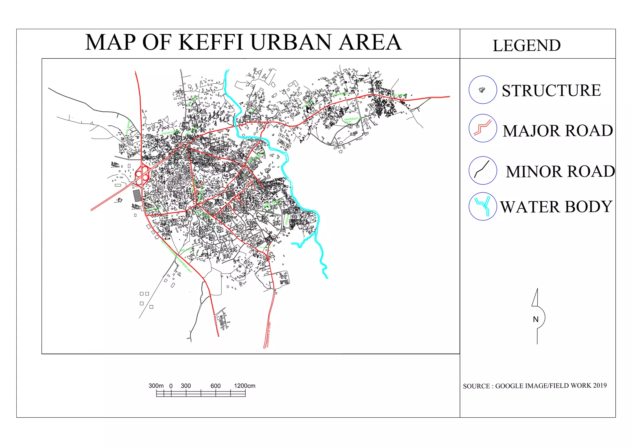 Base map of keffi town | PPT