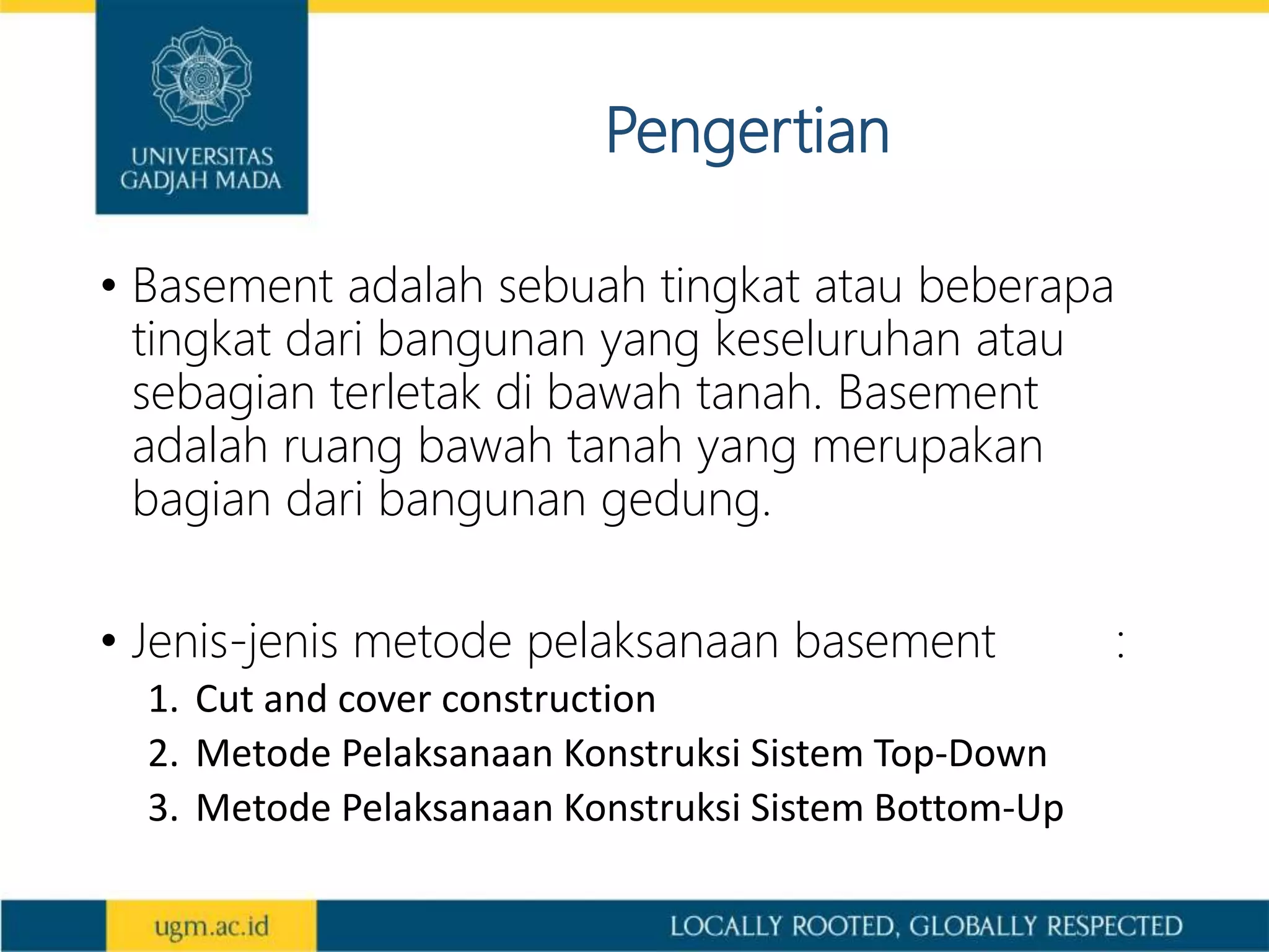 Basement construction | PPTX