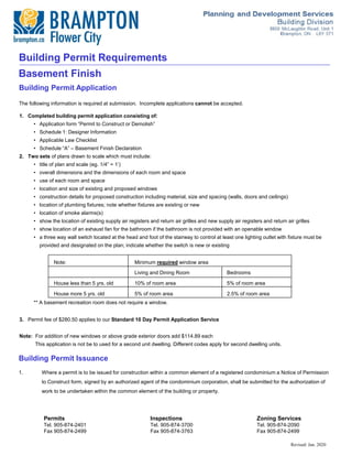 Basement finish package | PDF