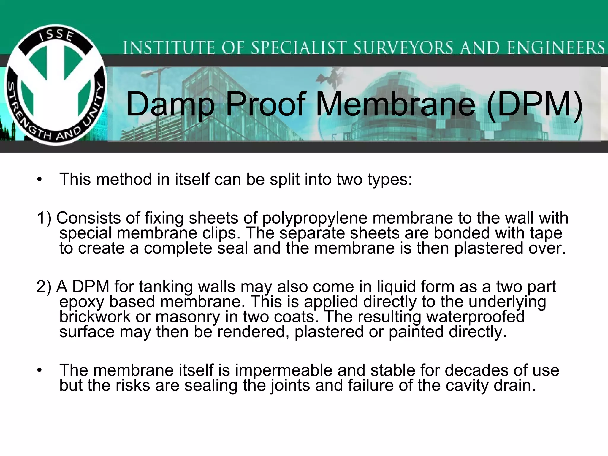 Basement tanking | PPT