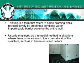 Basement tanking | PPT