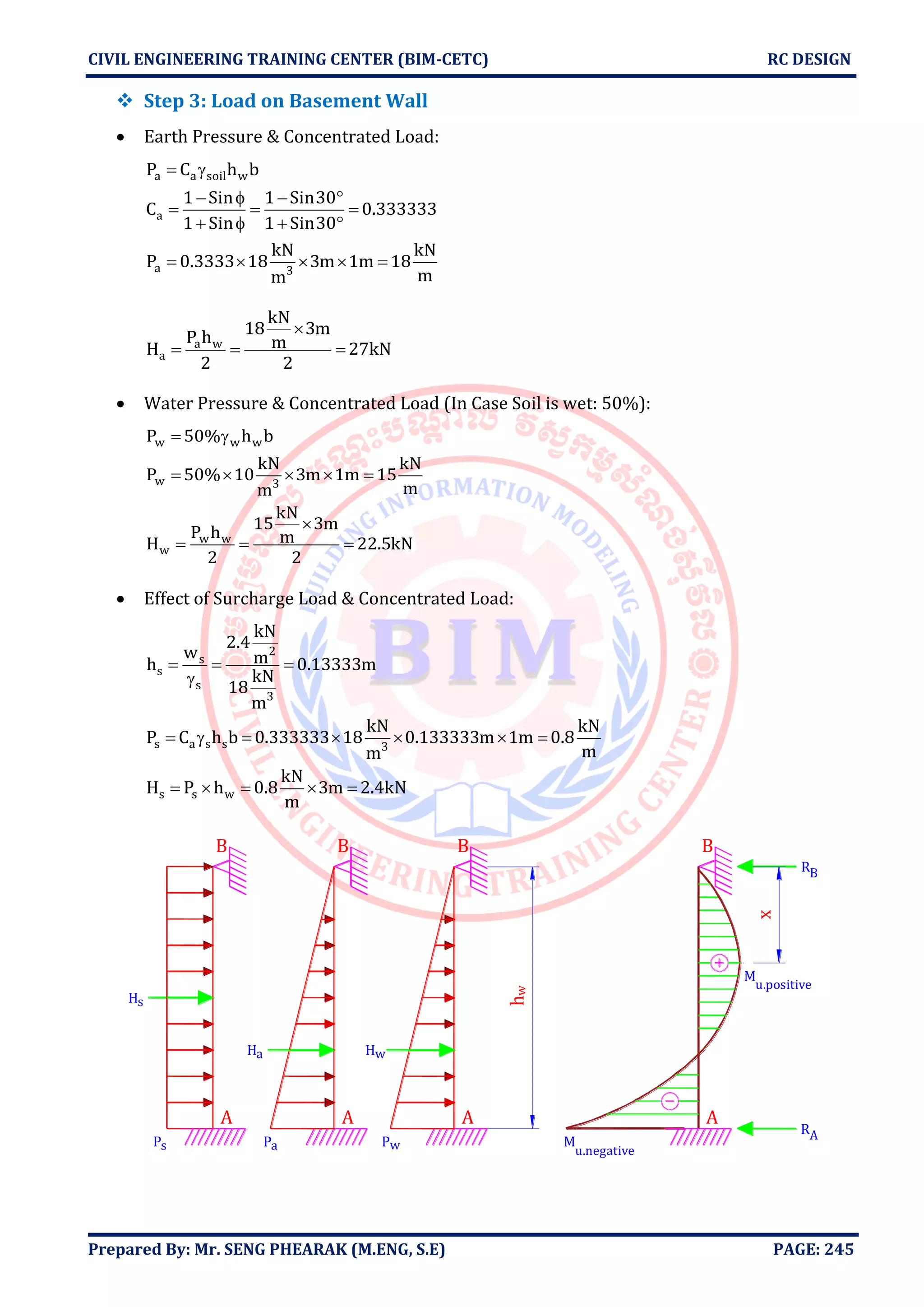 Basement wall design | PDF