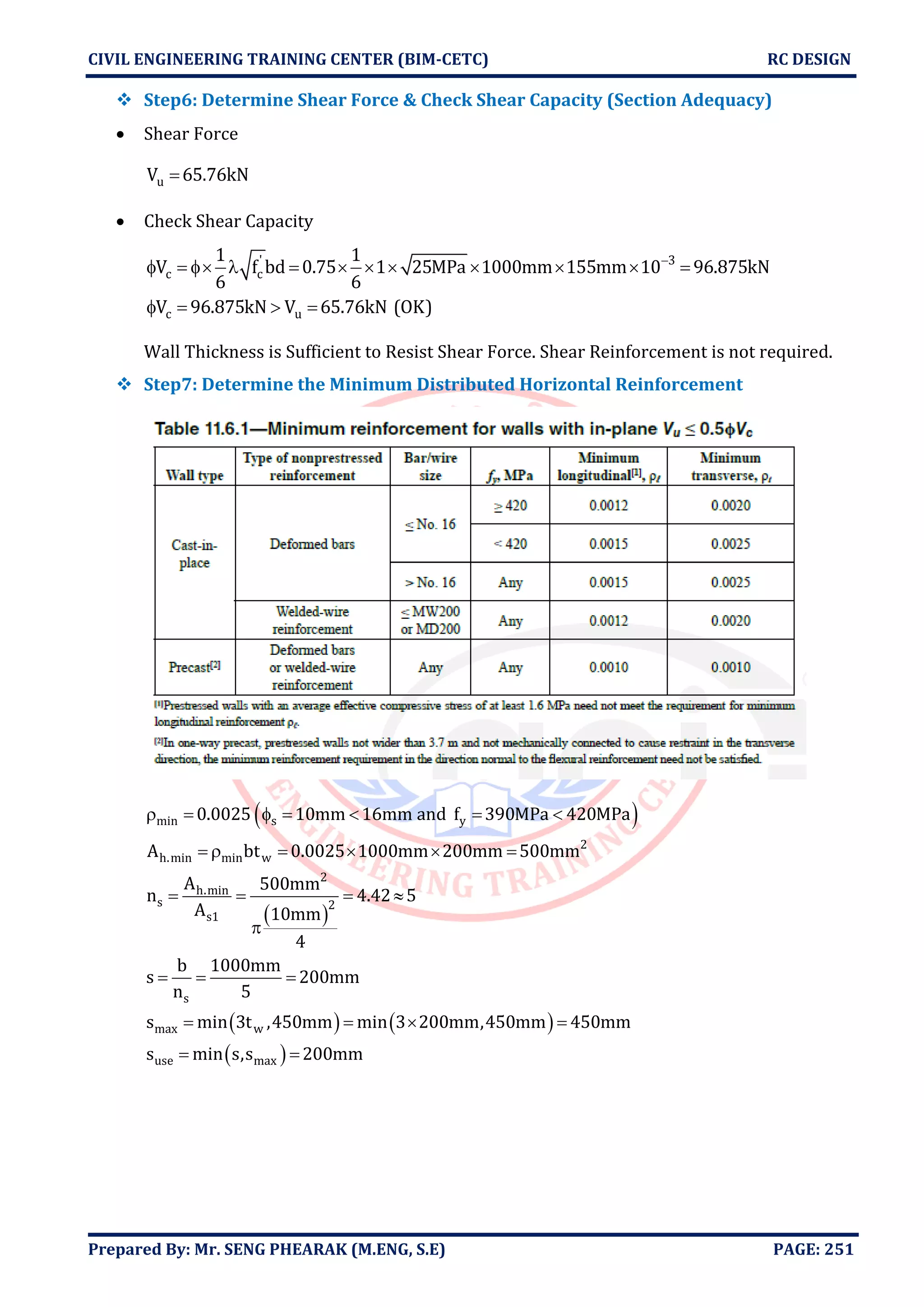 Basement wall design | PDF