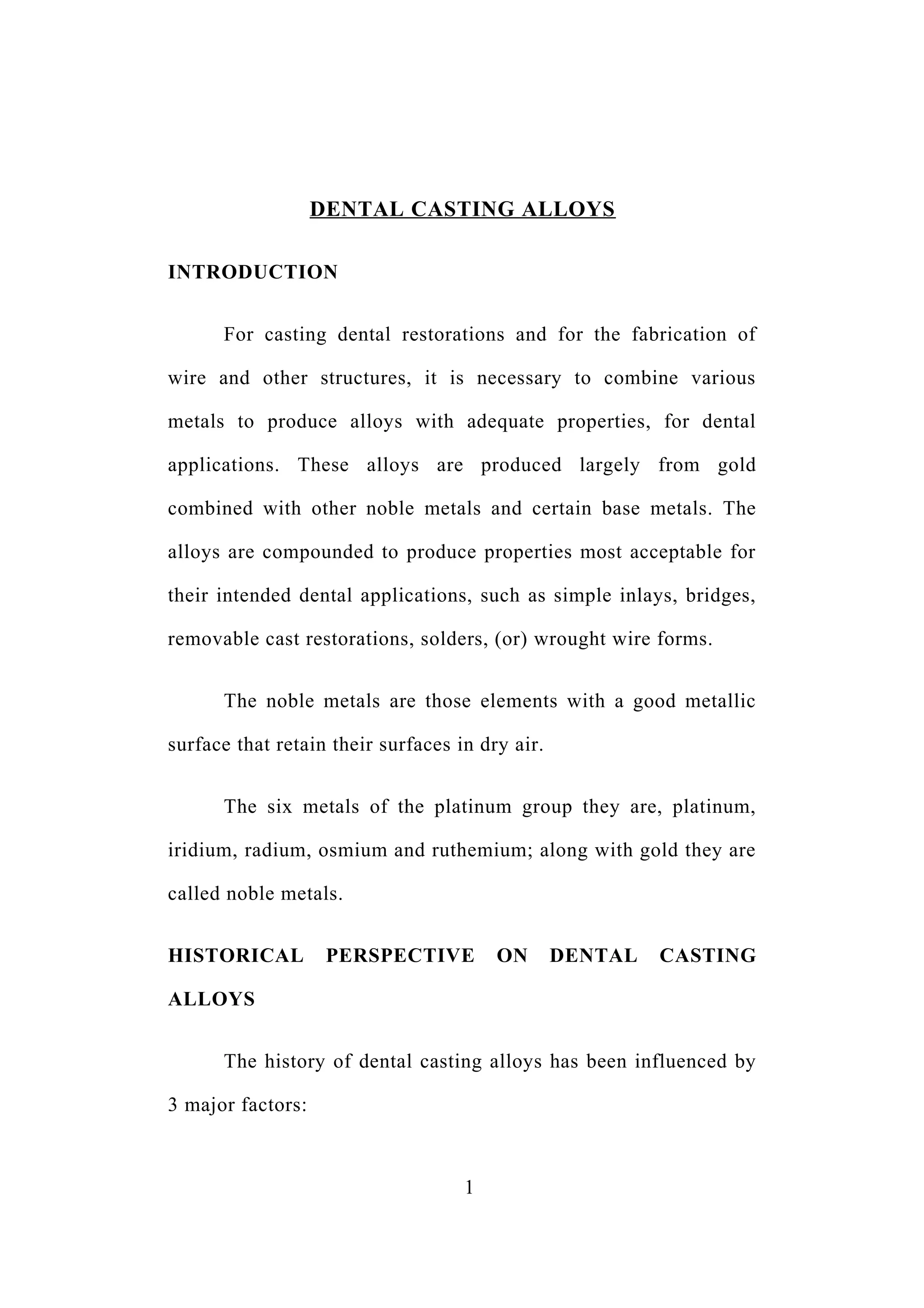 Base metal alloys | DOC